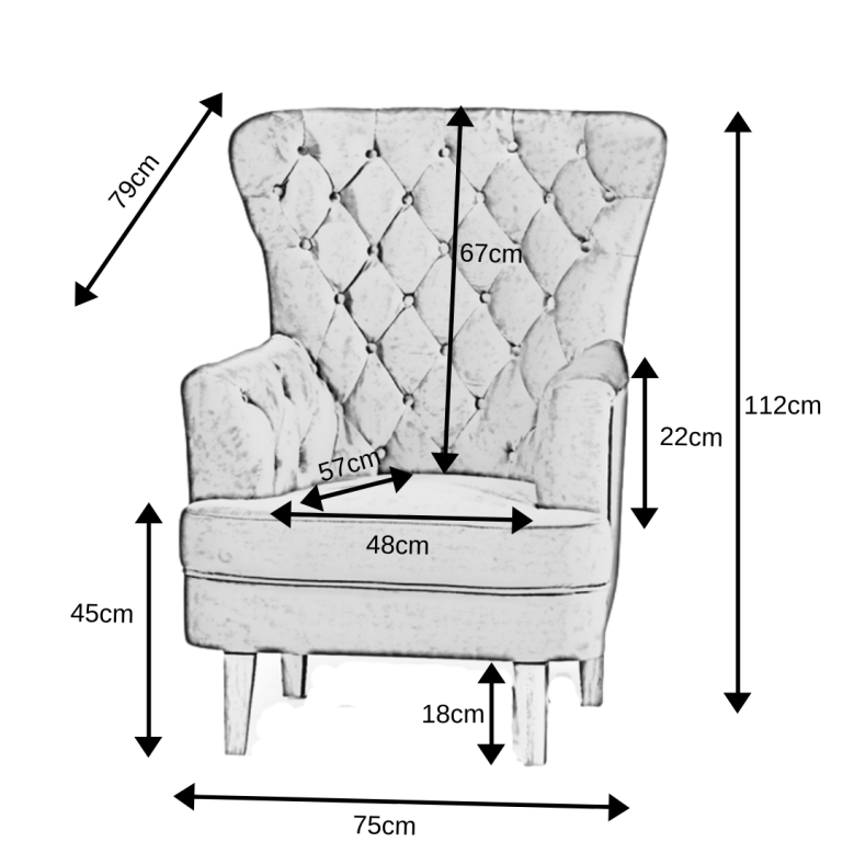 Elisa Chair Upholstered in ‘Velluto Luxe’ Velvet - Matrix Furniture